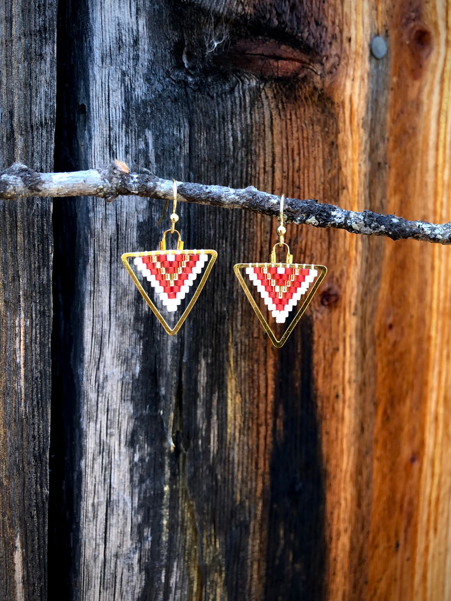 Red Mini Flipped Triangles – Sam Erickson Fine Art and Jewelry